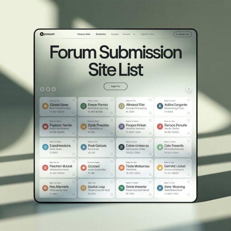 100+ Free Forum Submission Sites List [2025]